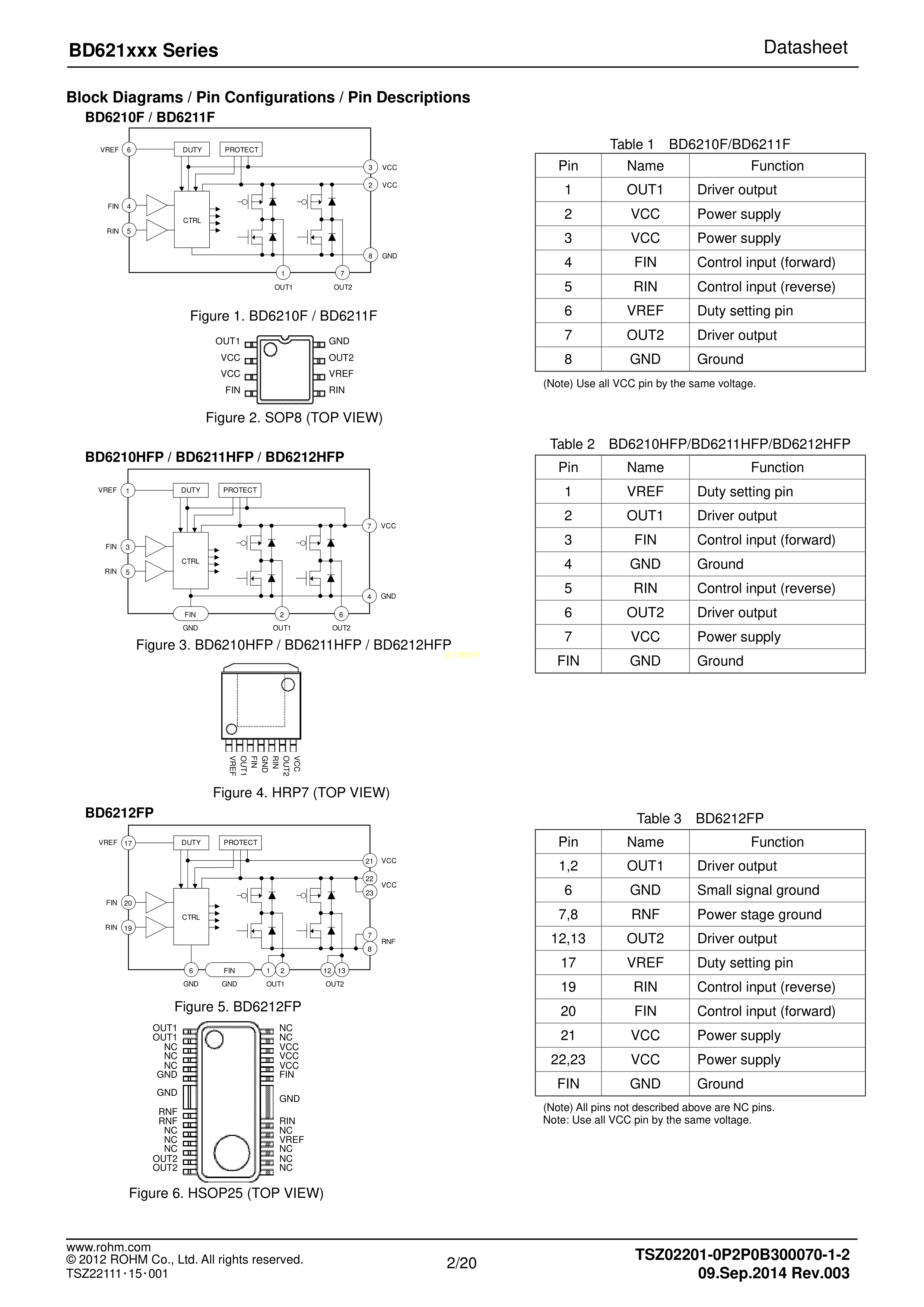 BD6211F-E2数据手册SOP-8封装ROHM(罗姆)PDF规格书，中英文下载 - 规格书 - 芯片模块网 - 让芯片更简单！