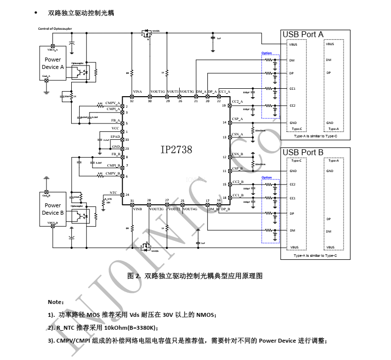 IP2738，集成多种协议、用于多个 USB 端口的快充协议芯片规格书下载 - 规格书 - 芯片模块网 - 让芯片更简单！
